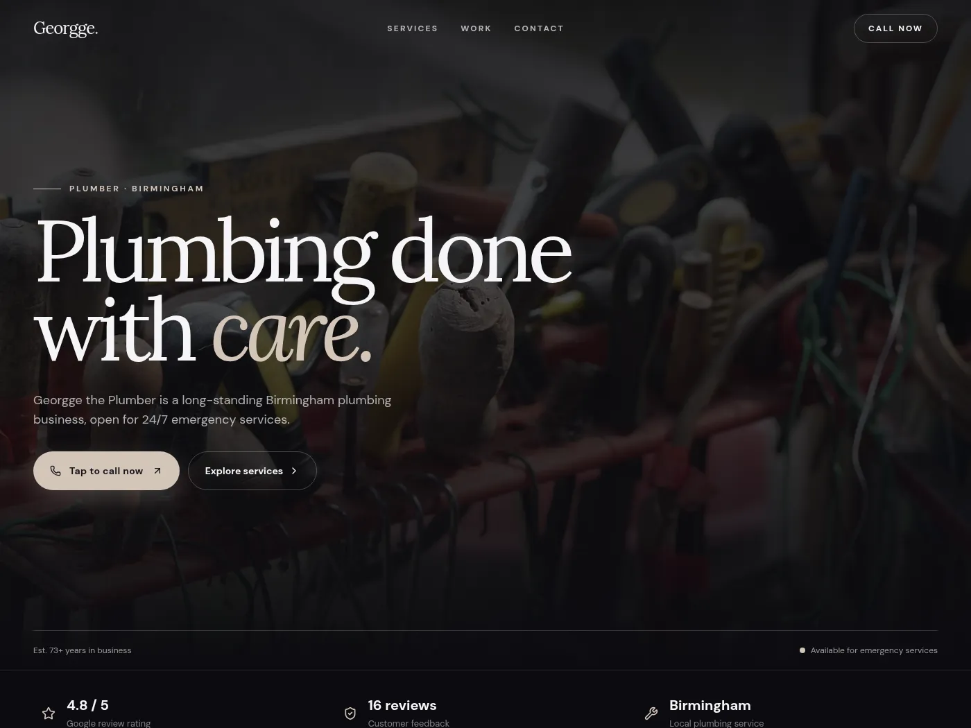 Georgge the Plumber Site