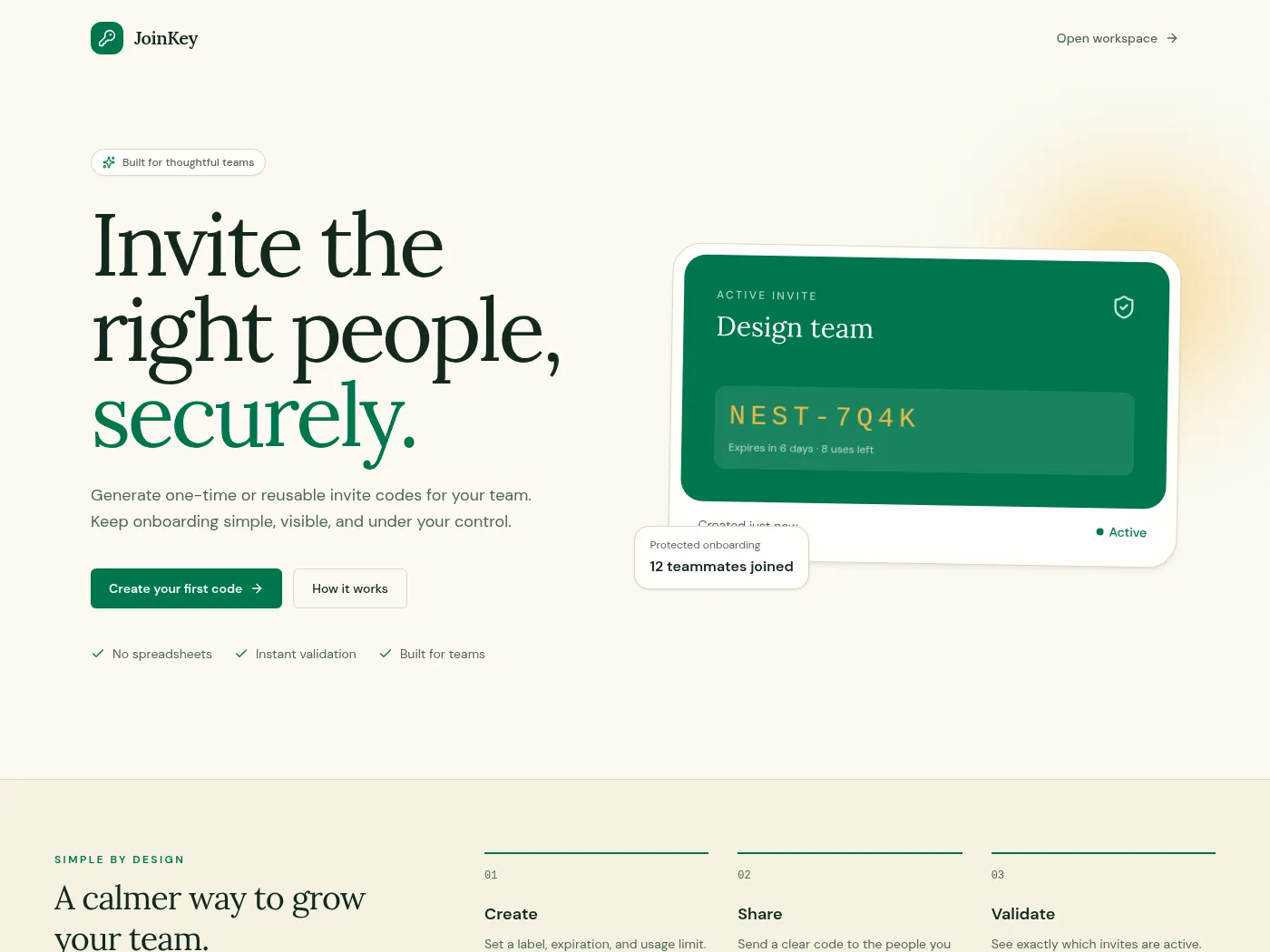 Secure Invite Generator