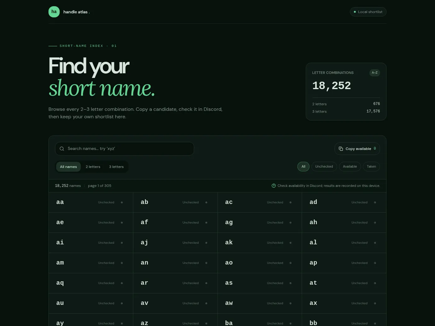 Discord Handle Finder
