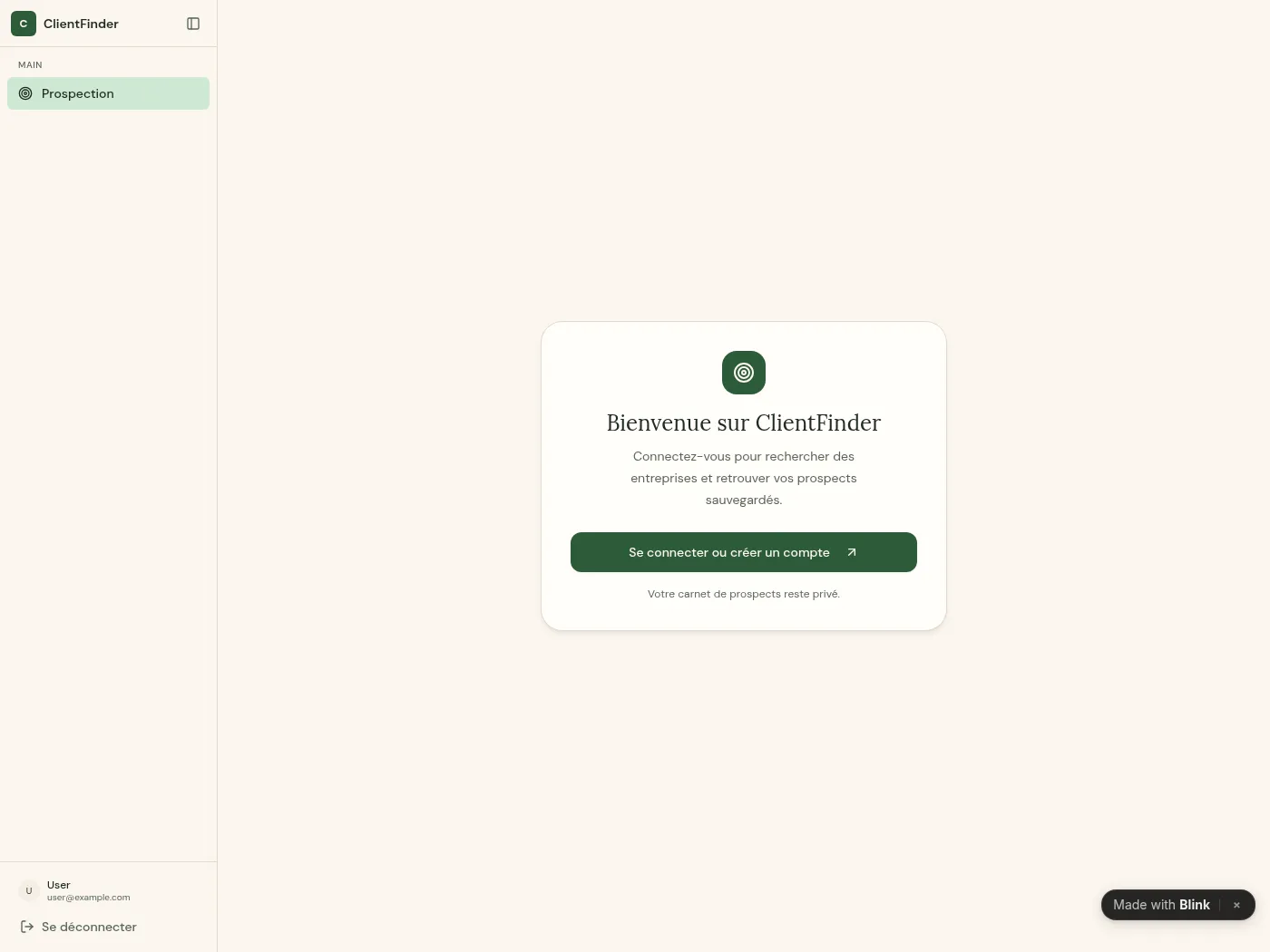 ClientFinder App