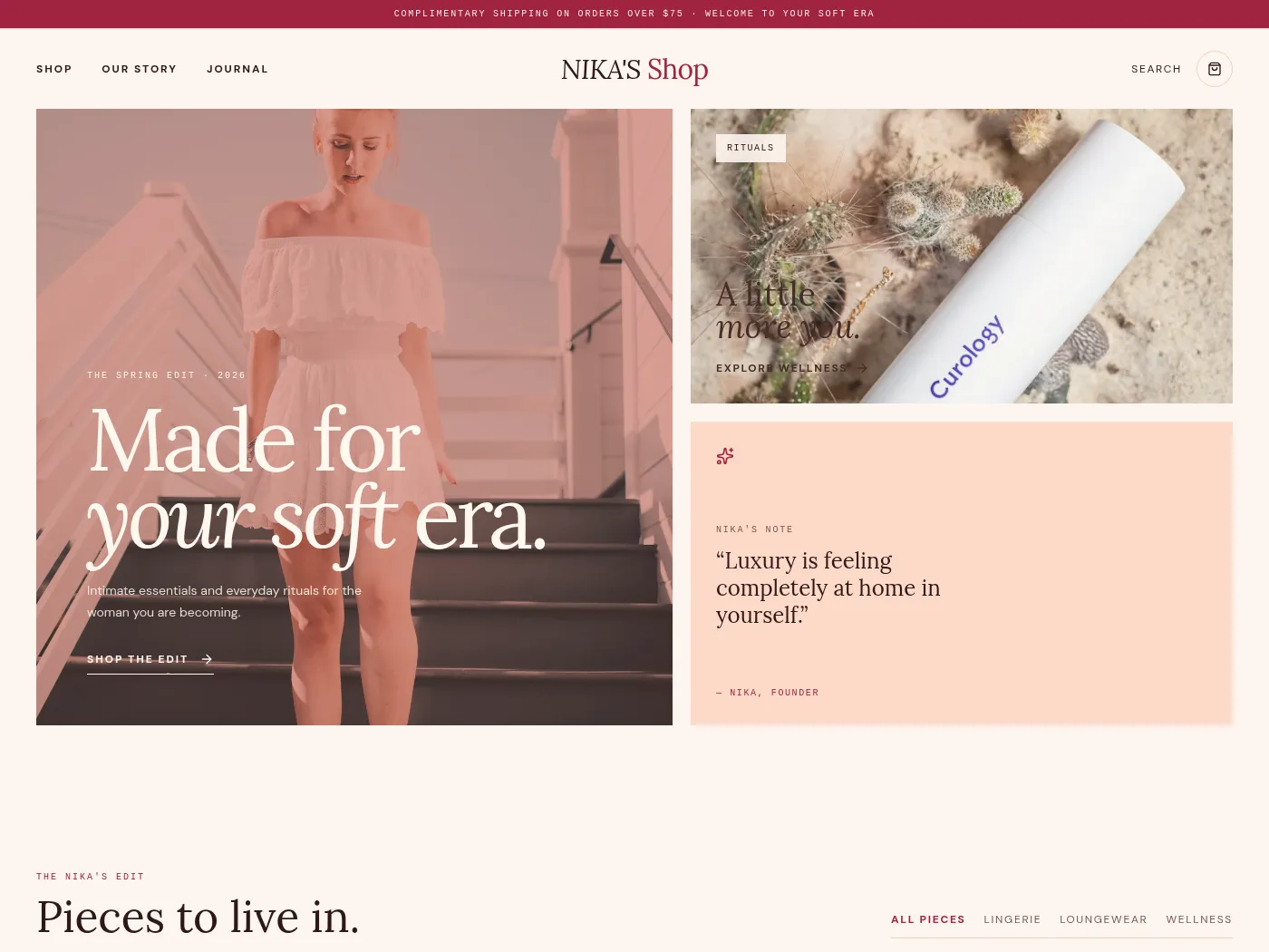 NIKA'S Shop Webstore