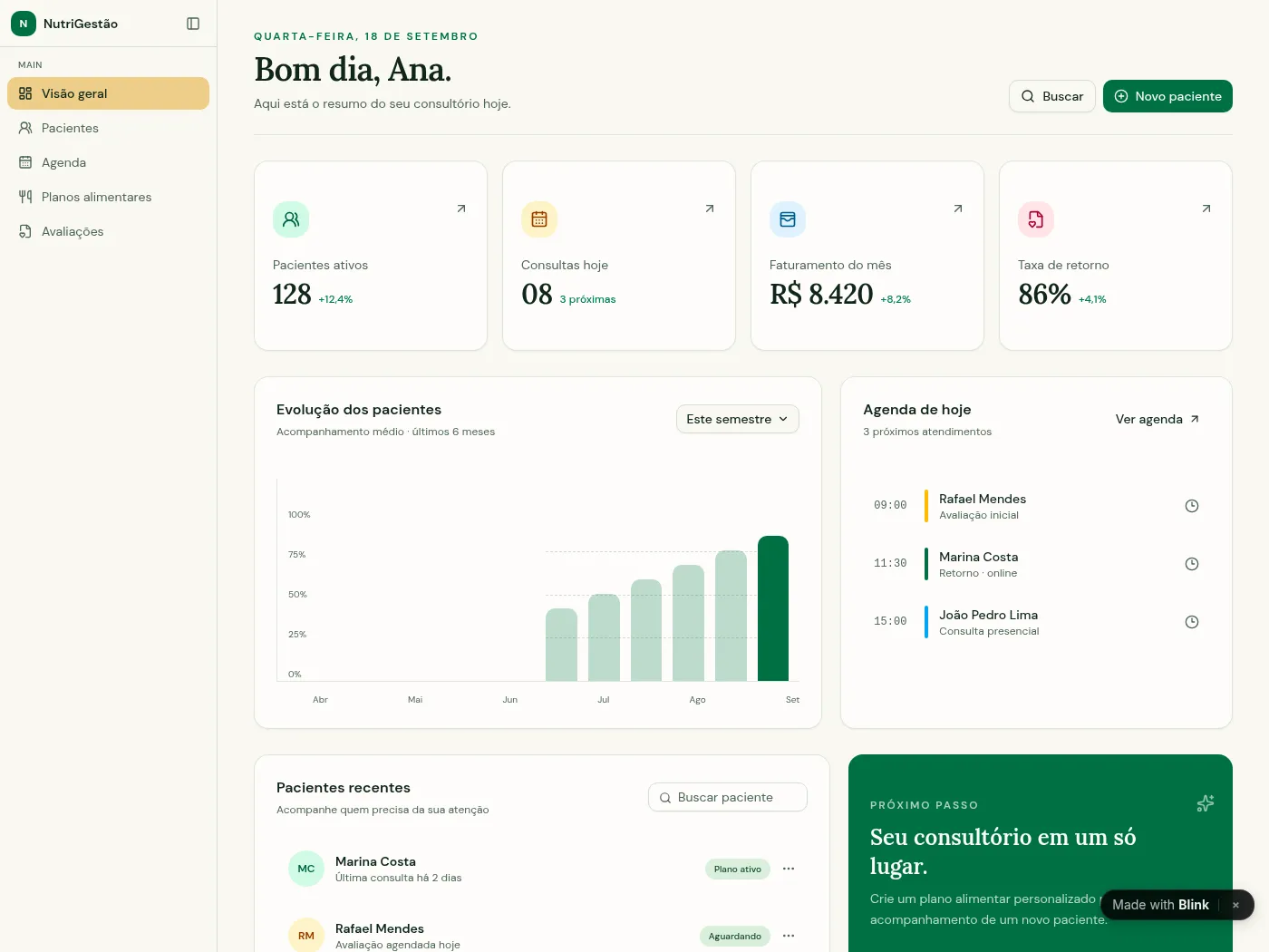 NutriGestão Platform