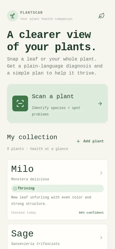 PlantScan AI