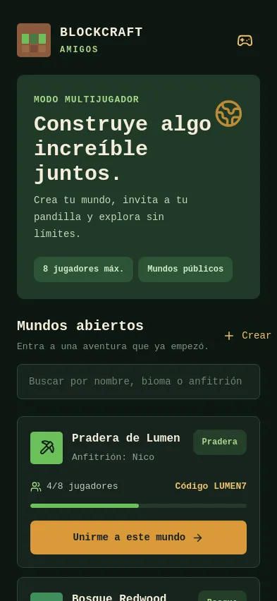 BlockCraft Amigos