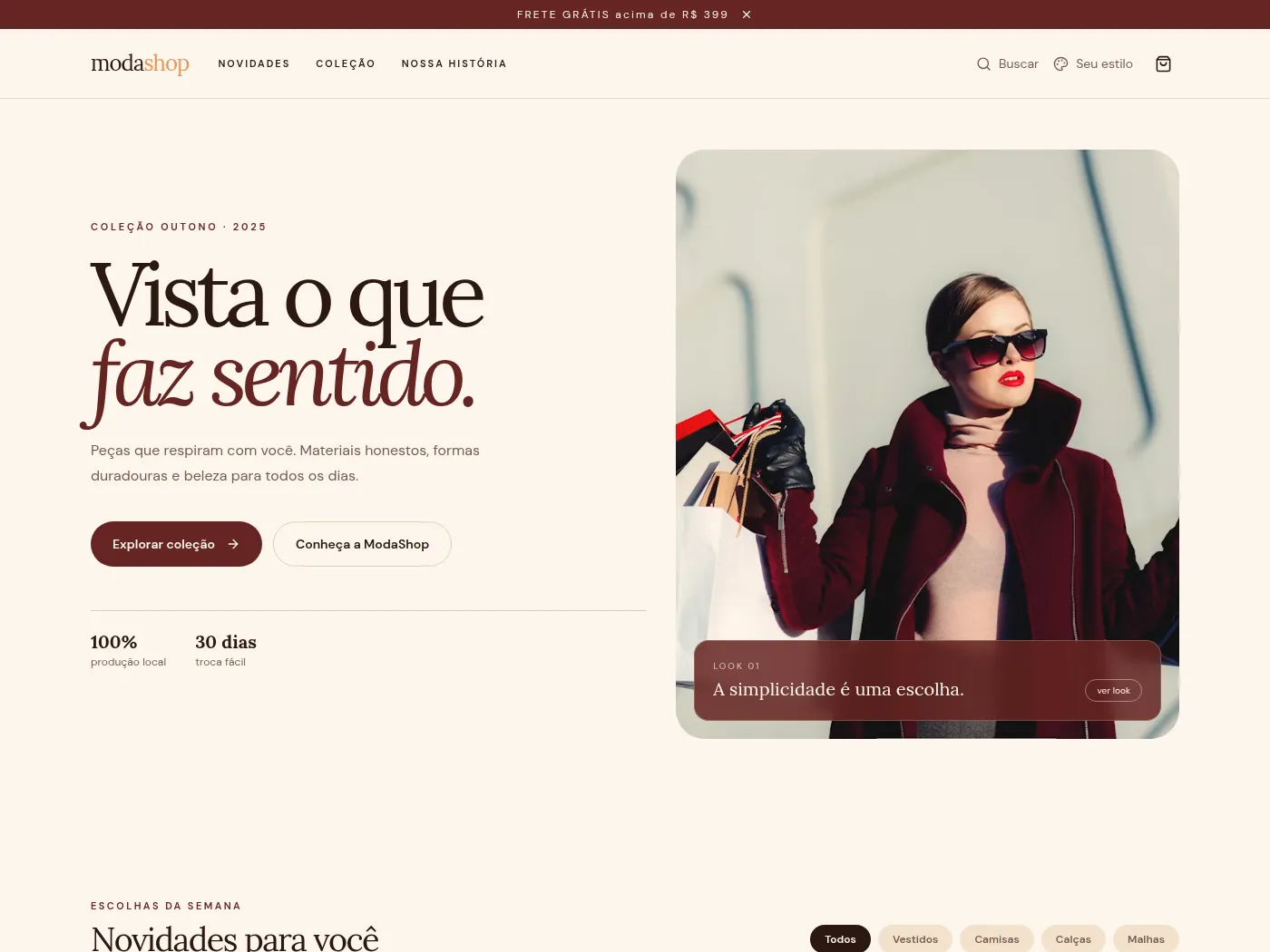 ModaShop Online Store