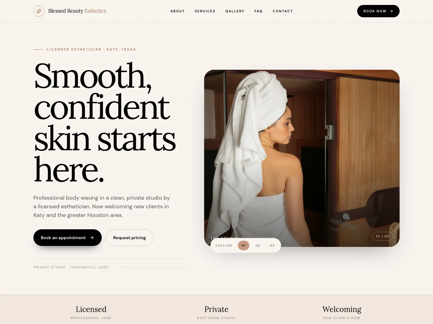 Luxe Wax Studio Site
