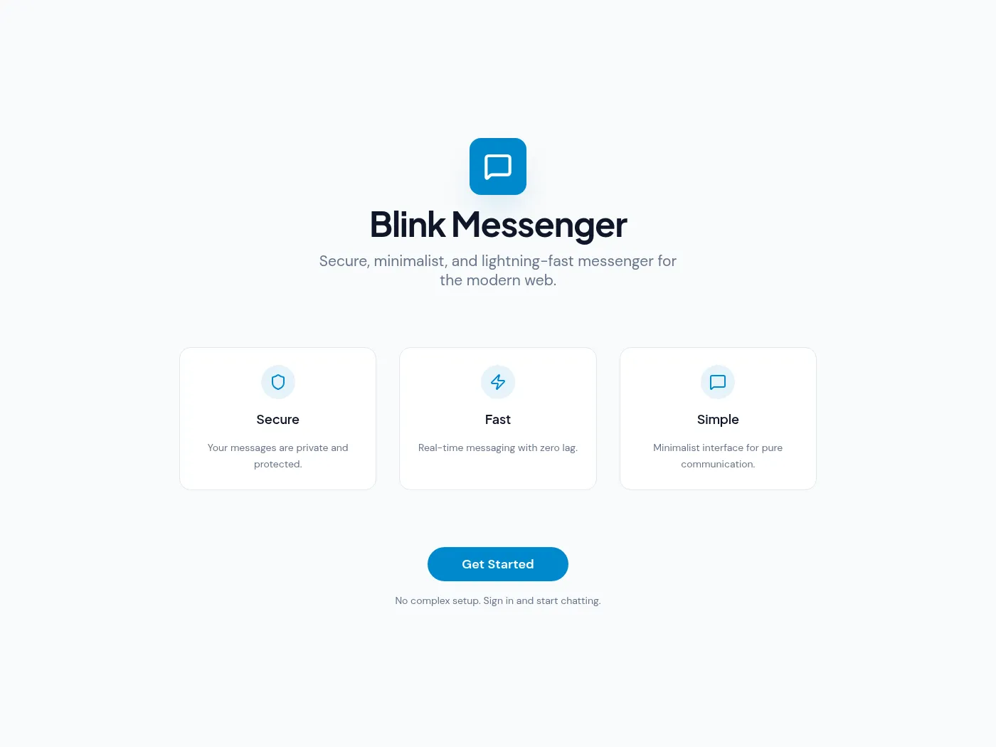 Barebones Messenger Web