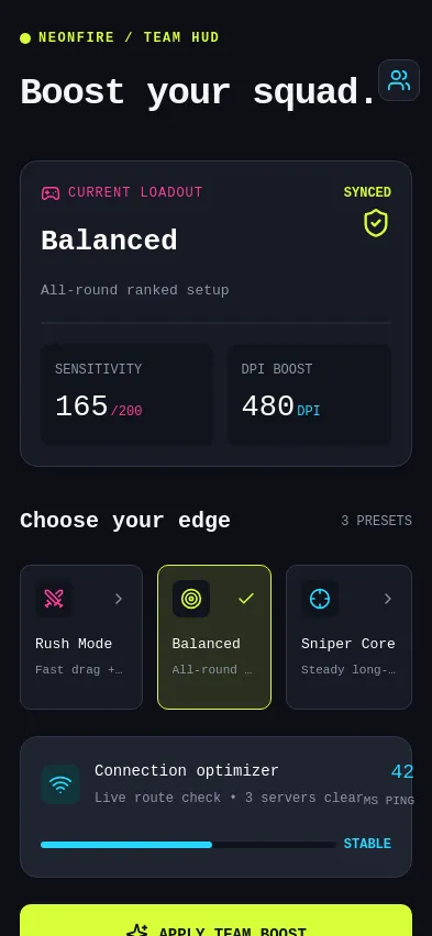 NeonFire Boost