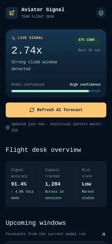 Aviator Signal Predictor