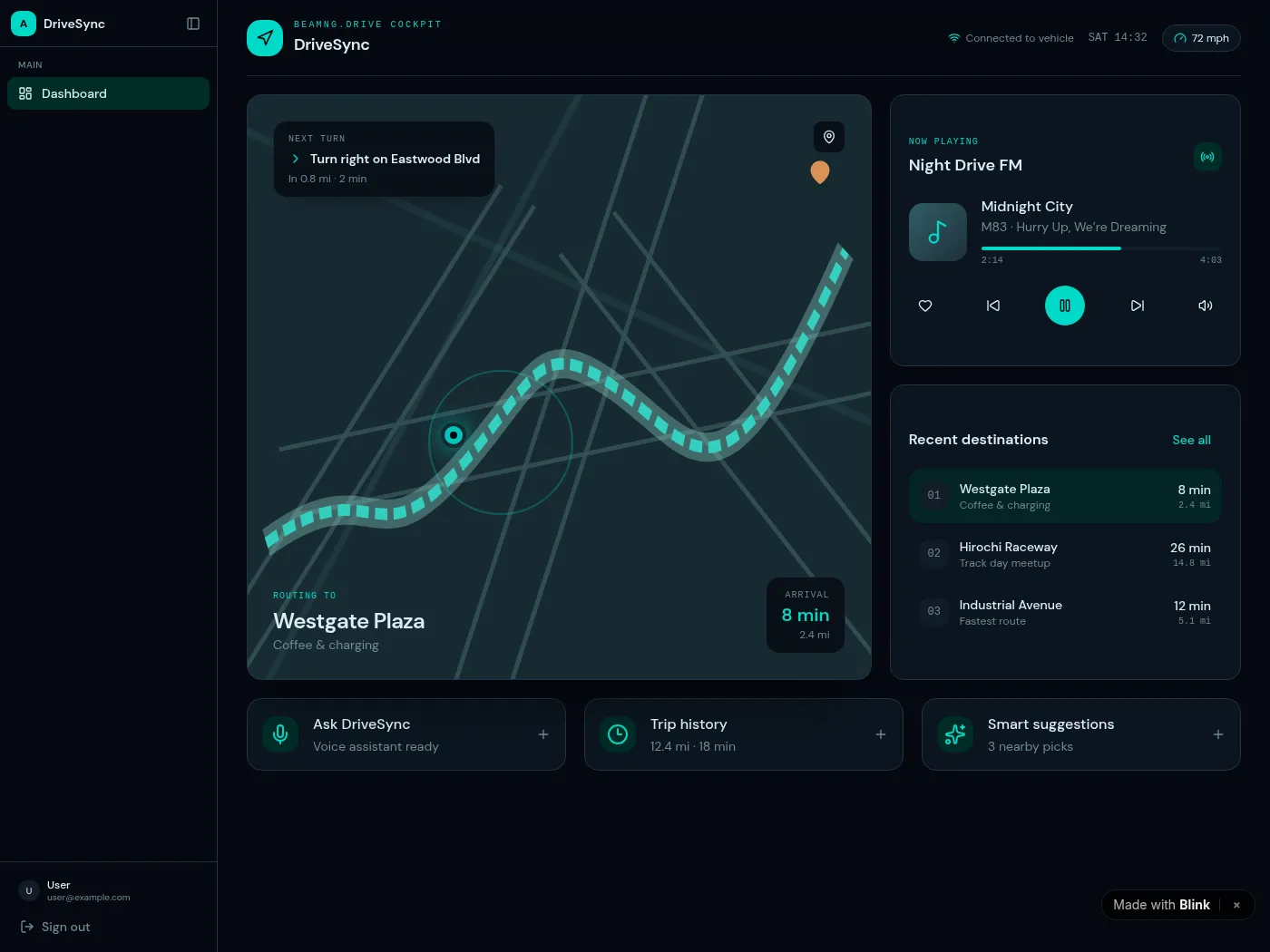 DriveSync CarPlay Interface