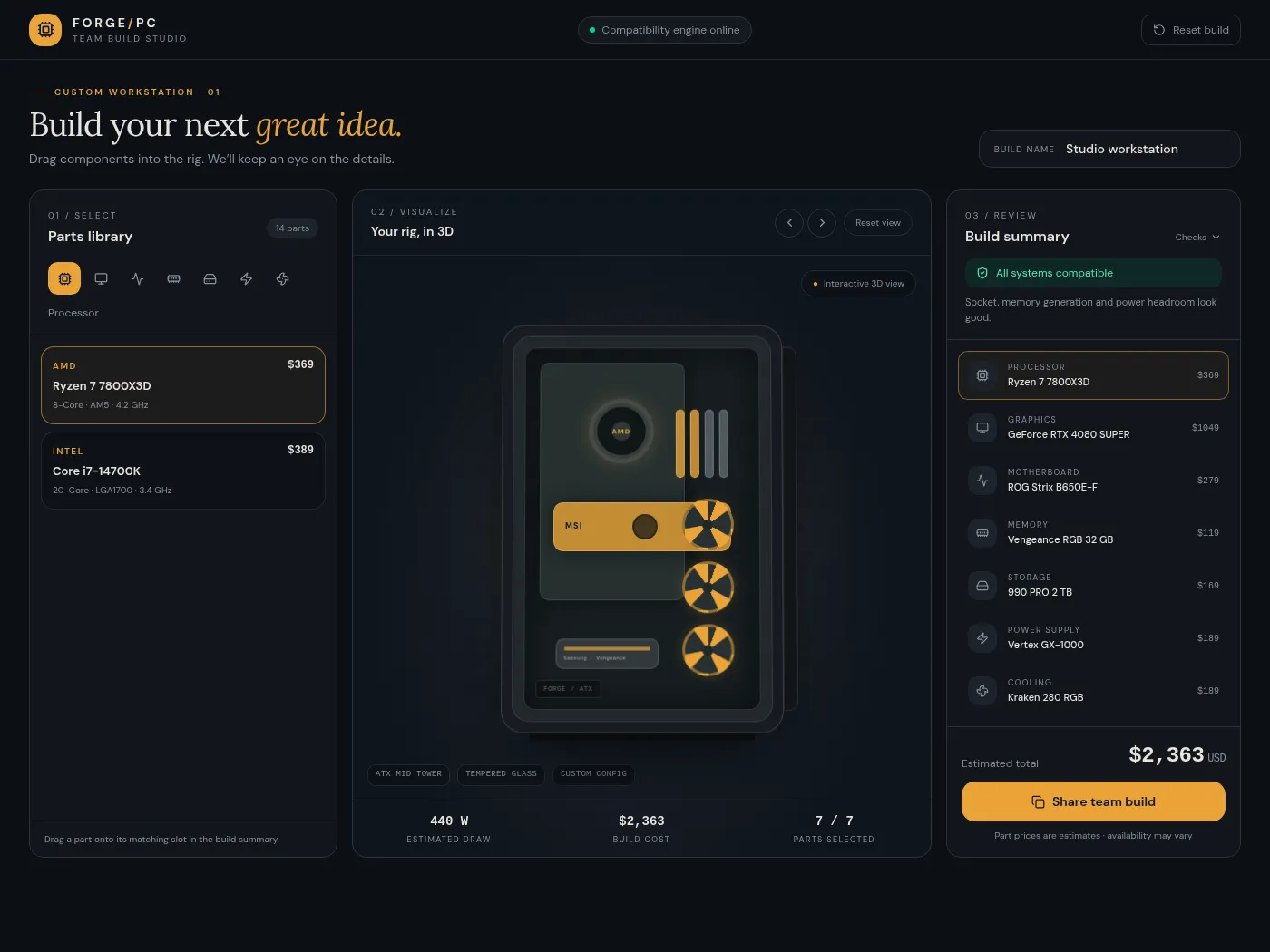 3D PC Builder Pro