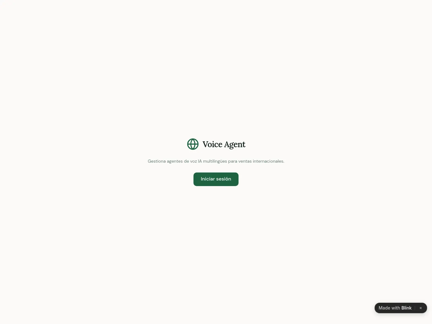 Voice Agent Dashboard