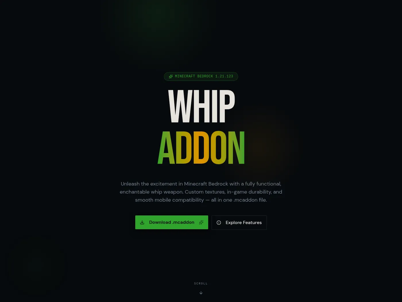 Whip Addon for Minecraft