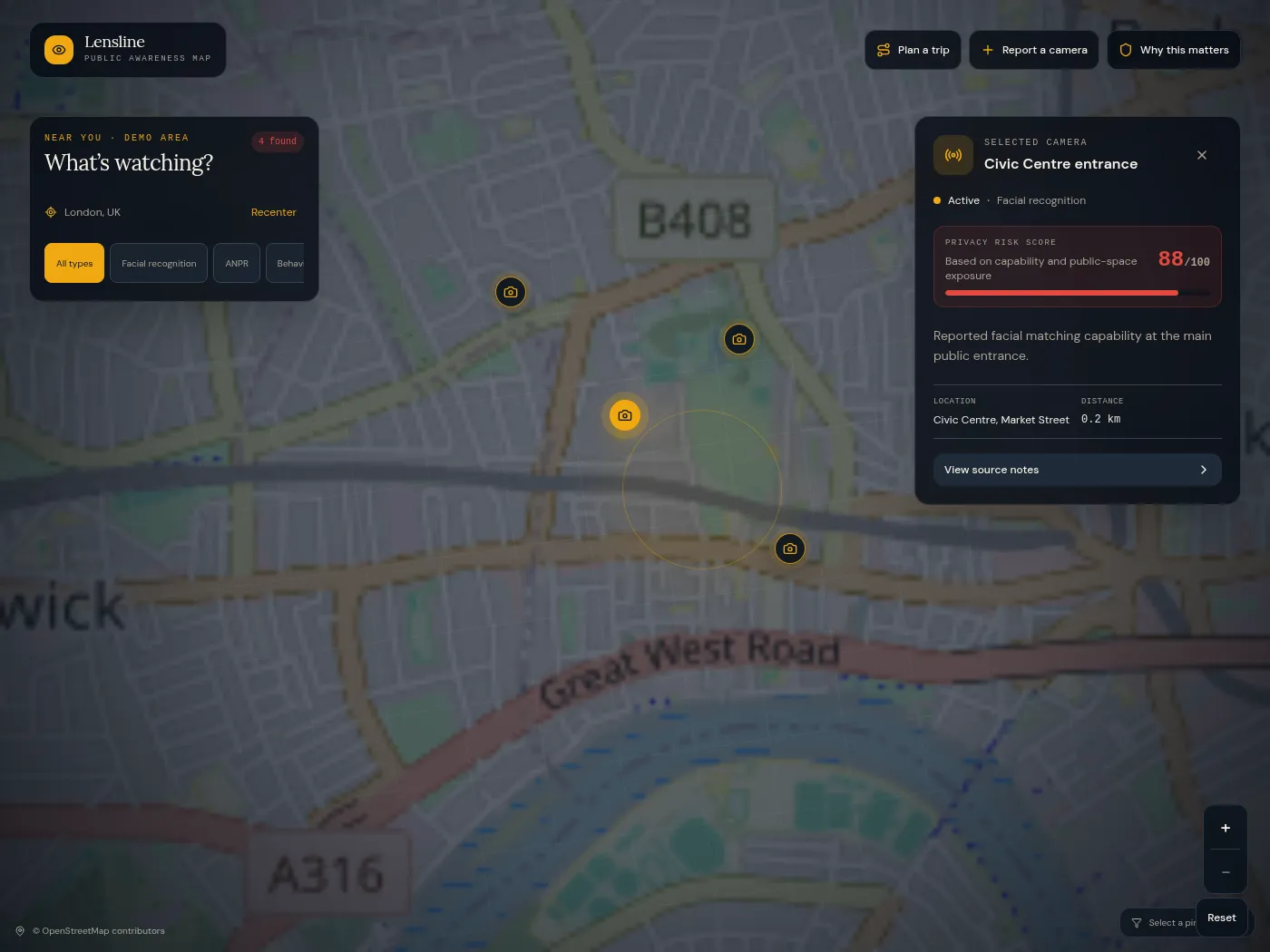 AI Camera Finder