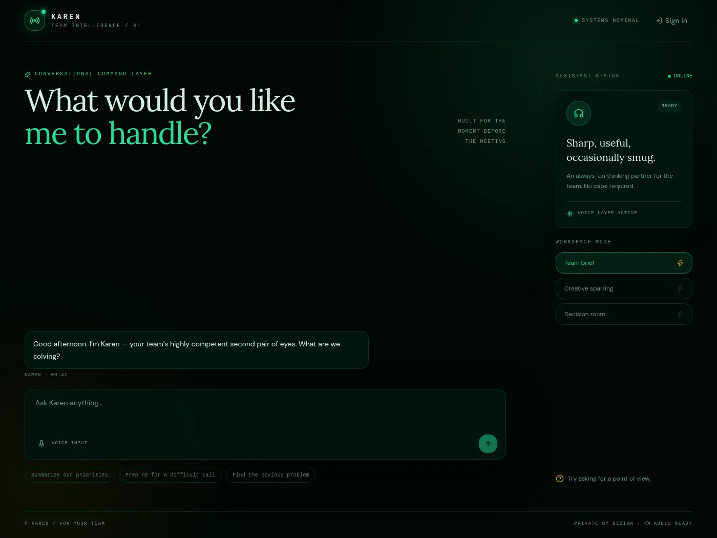 Karen AI Voice Assistant