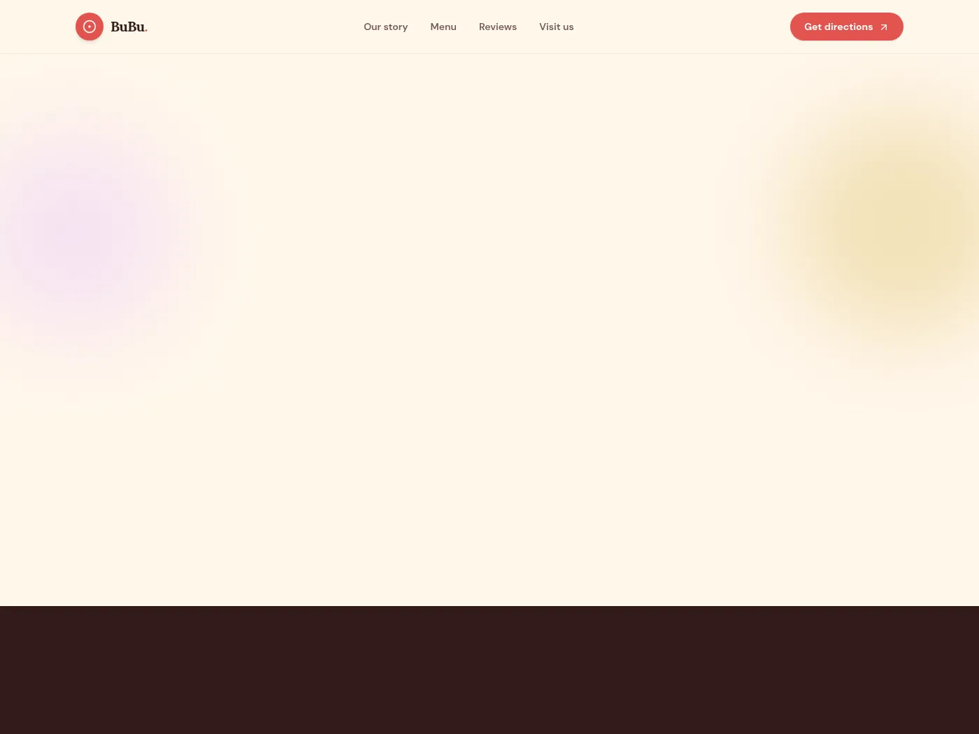 BuBu Bubble Tea Site