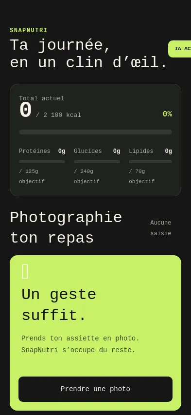 SnapNutri AI Tracker