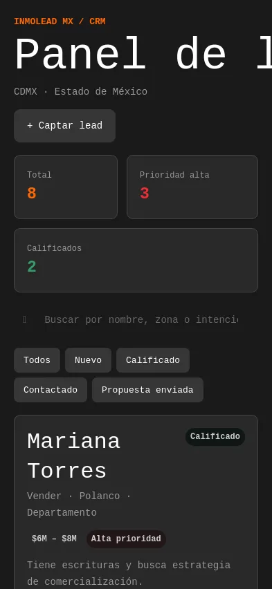 InmoLead MX Hub