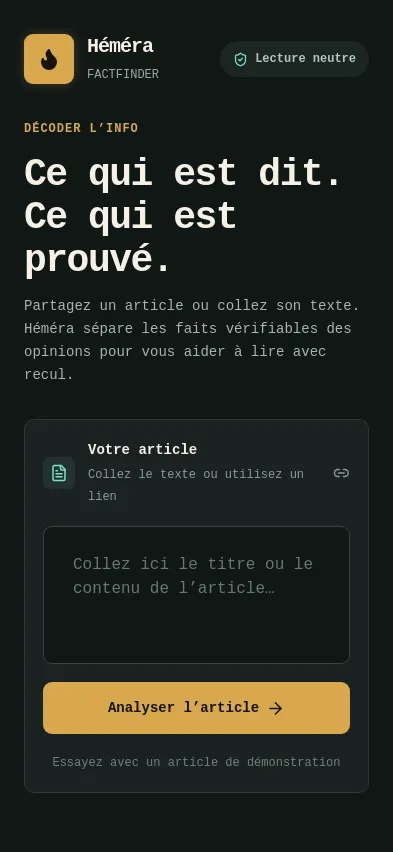 Héméra FactFinder