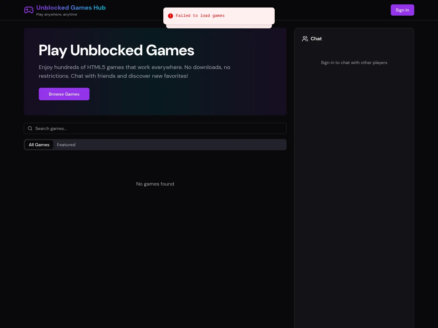Unblocked Games Hub