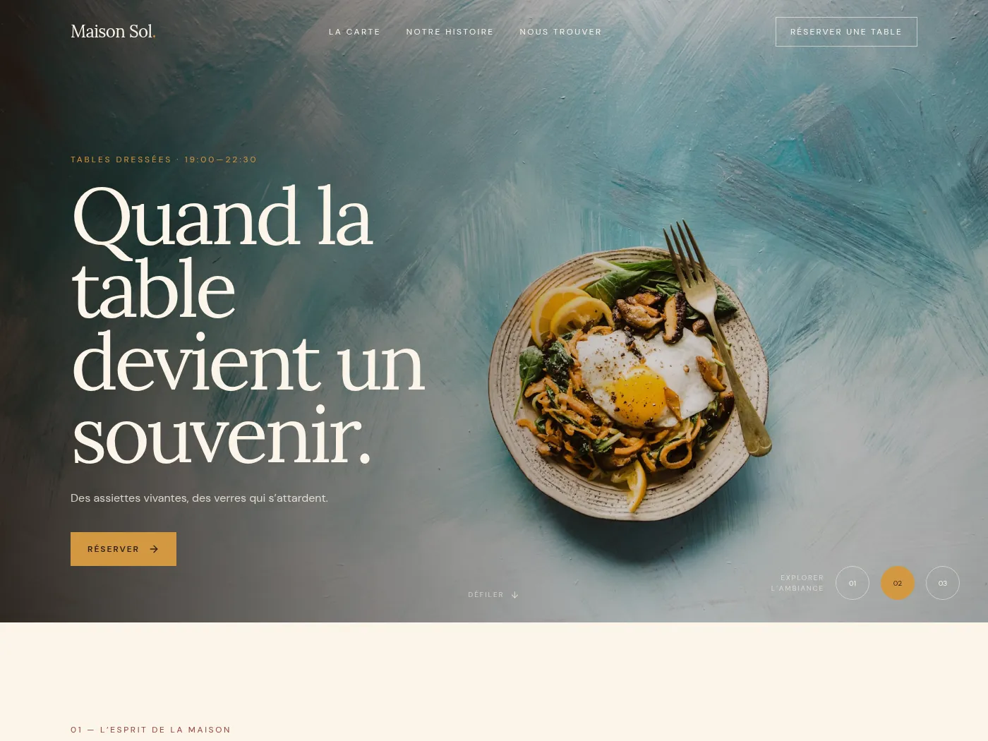 Restaurant Display Site