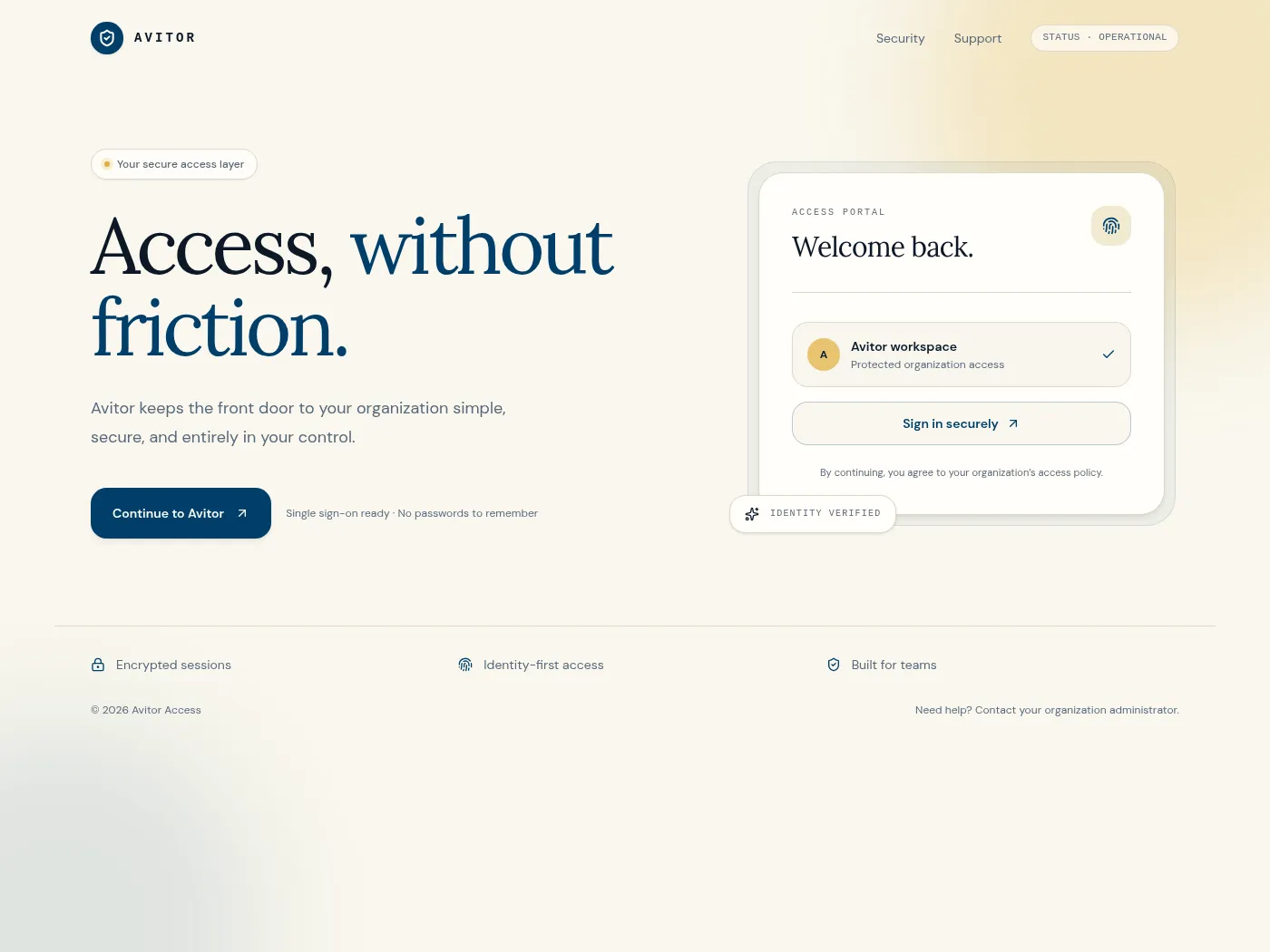 Avitor Access