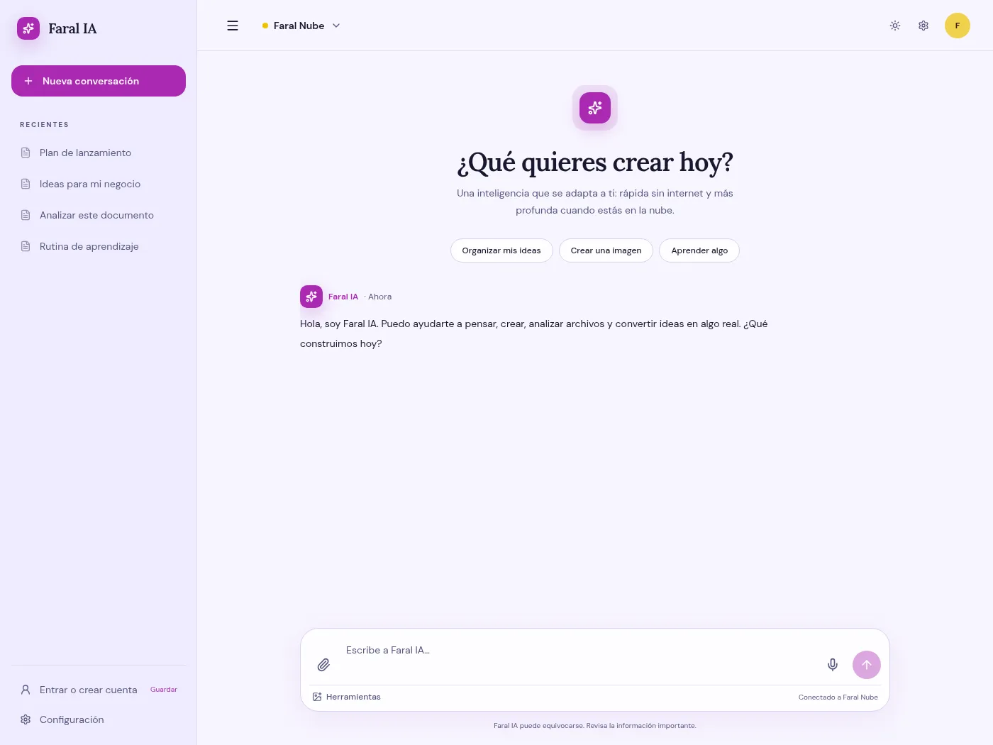 Faral IA Chat App