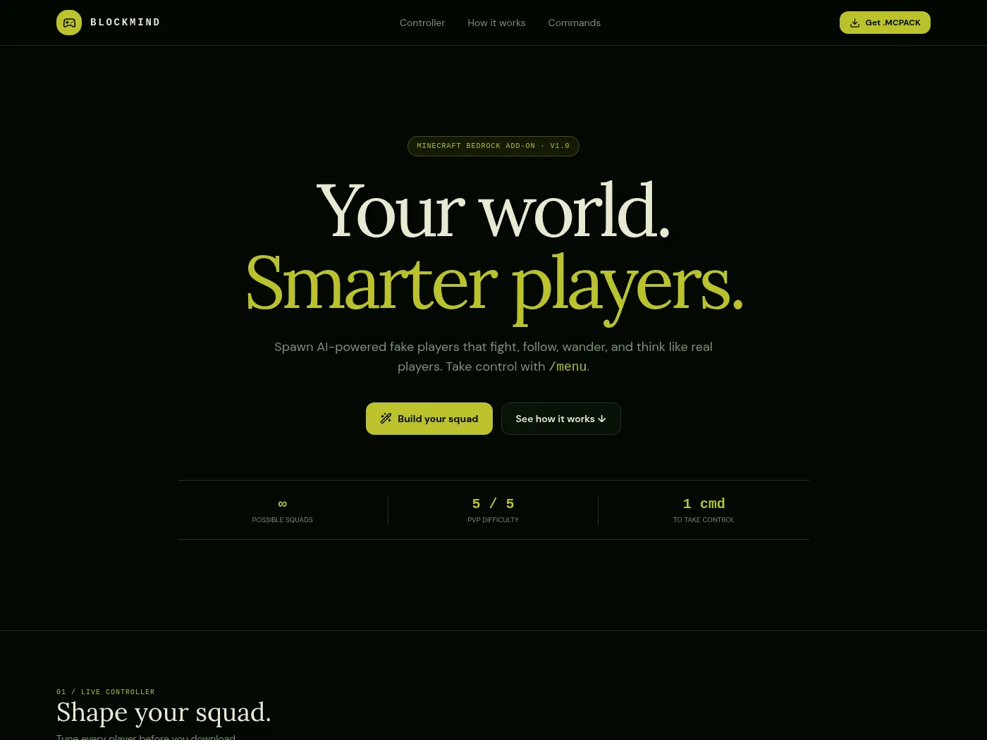AI Minecraft Player Mod