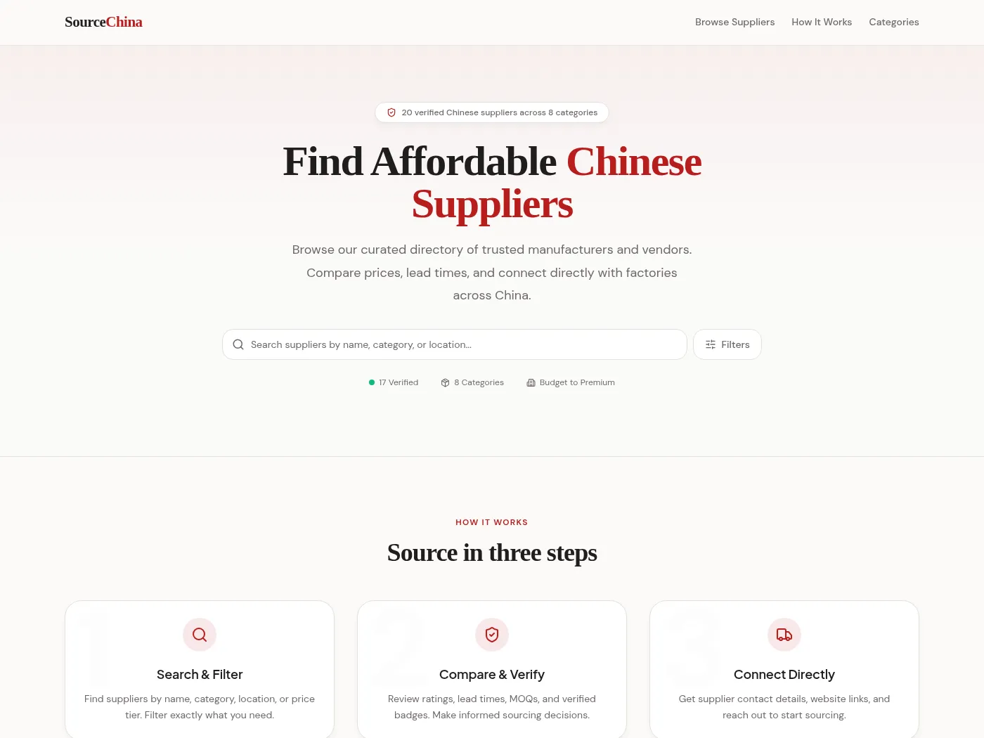 China Supplier Finder