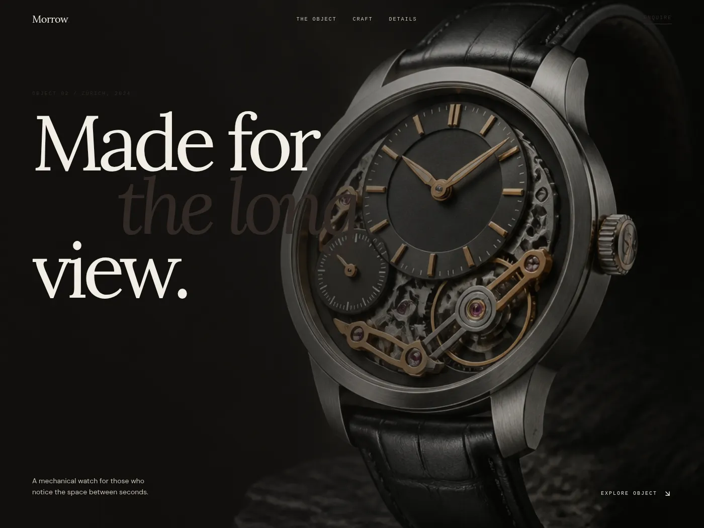 Cinematic Watch Editorial