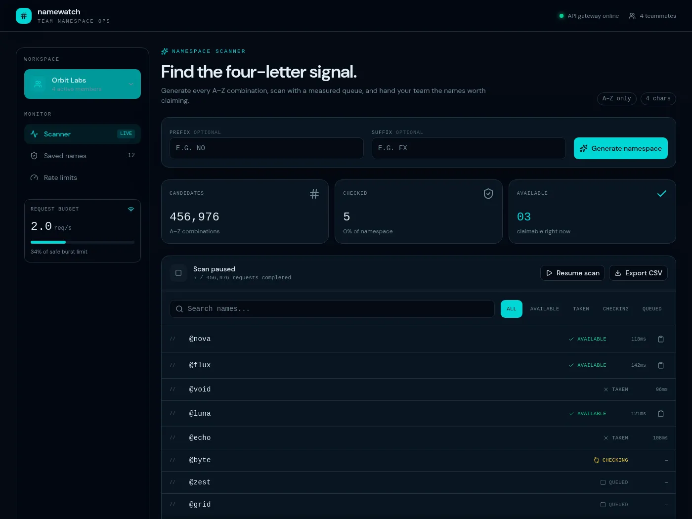 Discord Name Checker