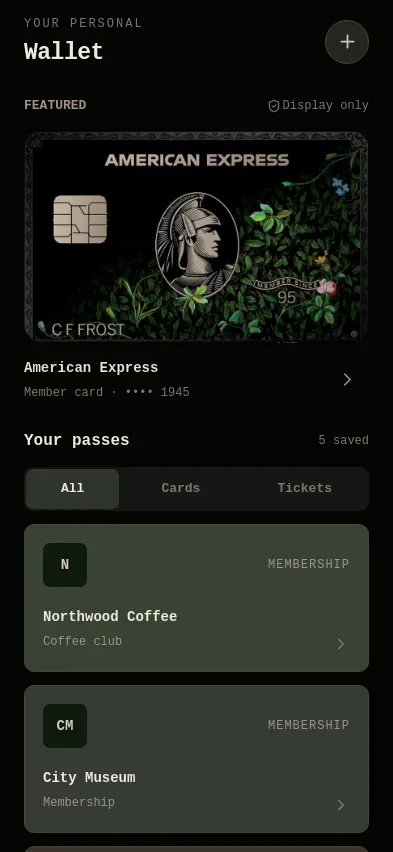 Showcase Wallet App