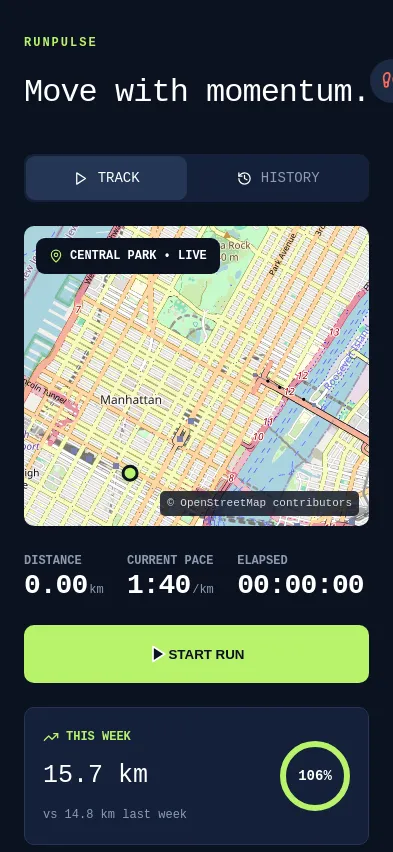 RunPulse Tracker