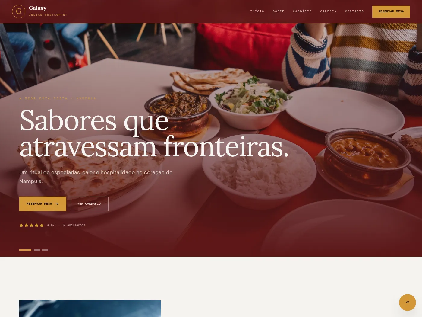 Galaxy Indian Restaurant Site