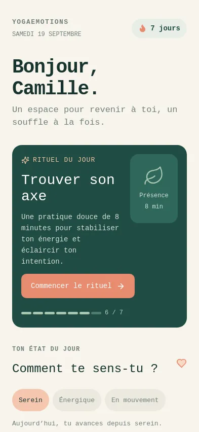 YogaEmotions Mobile