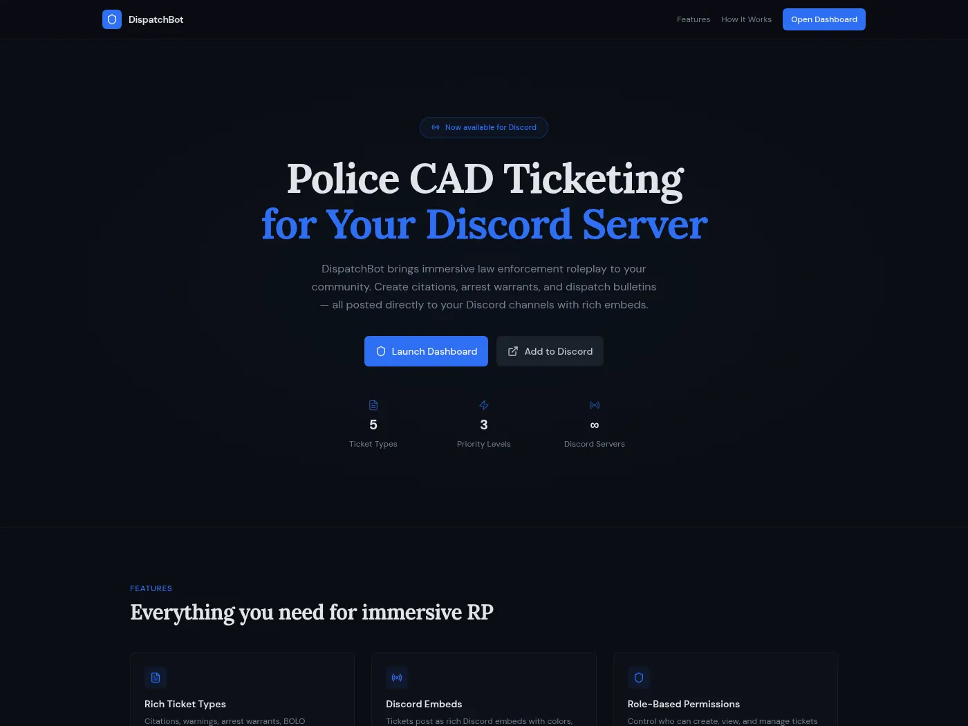 DispatchBot for Discord