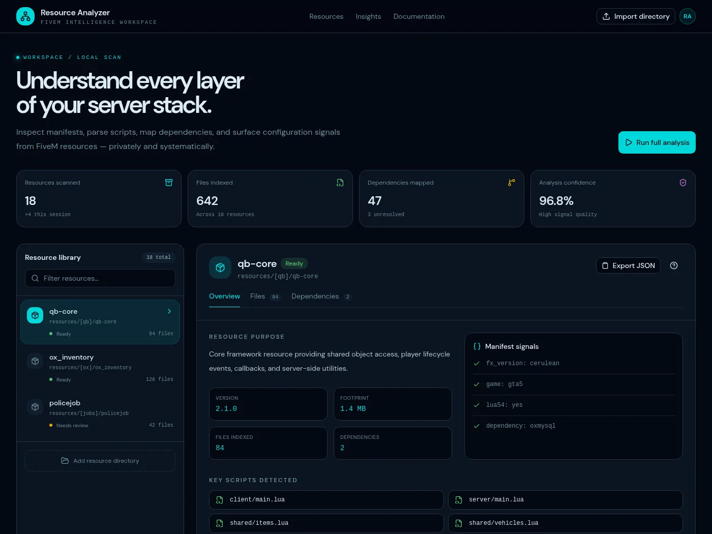 FiveM Resource Analyzer