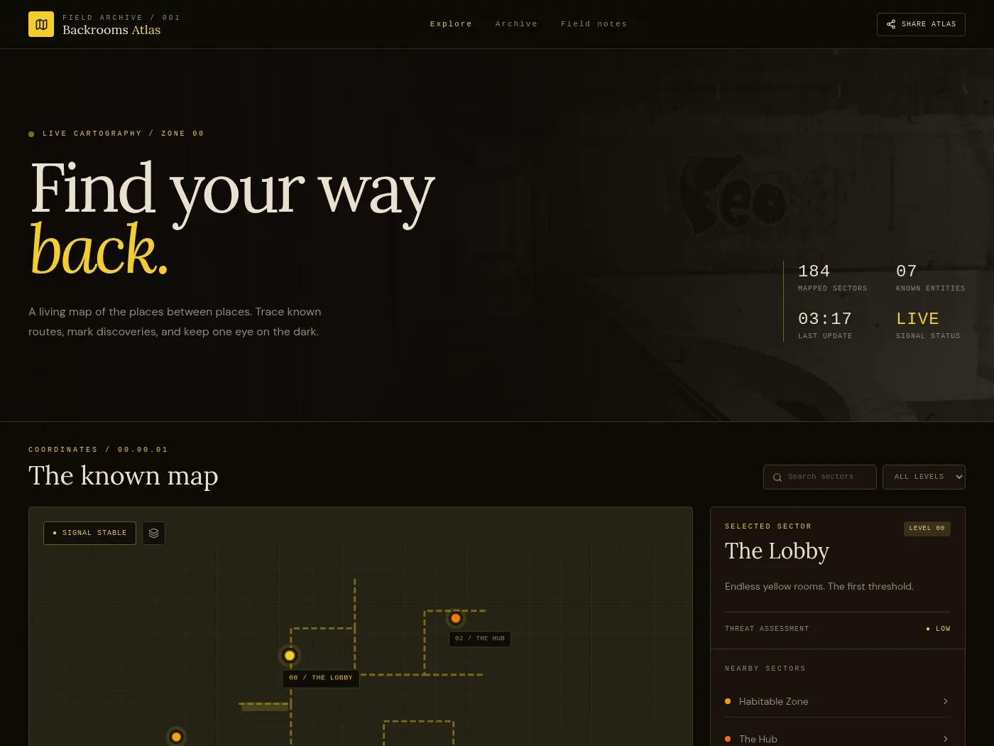 Backrooms Map Explorer