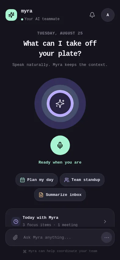 Myra AI Voice Assistant