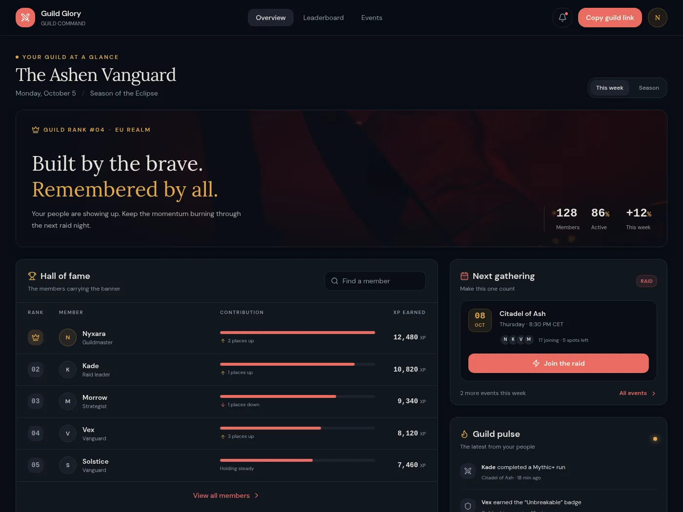 Guild Glory Bot