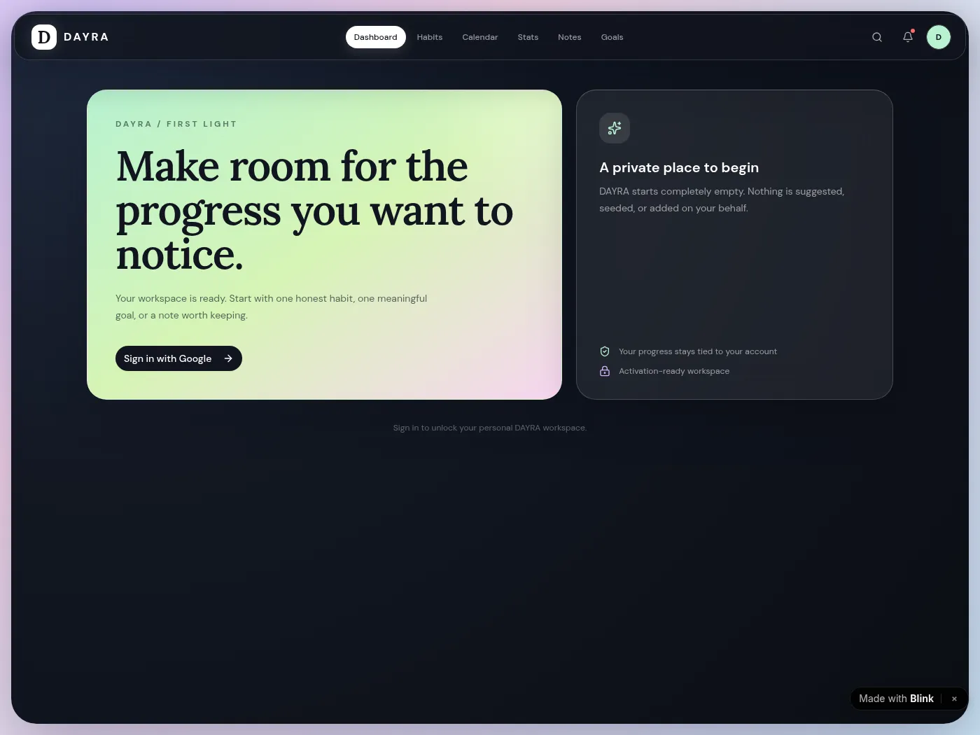 DAYRA Productivity App