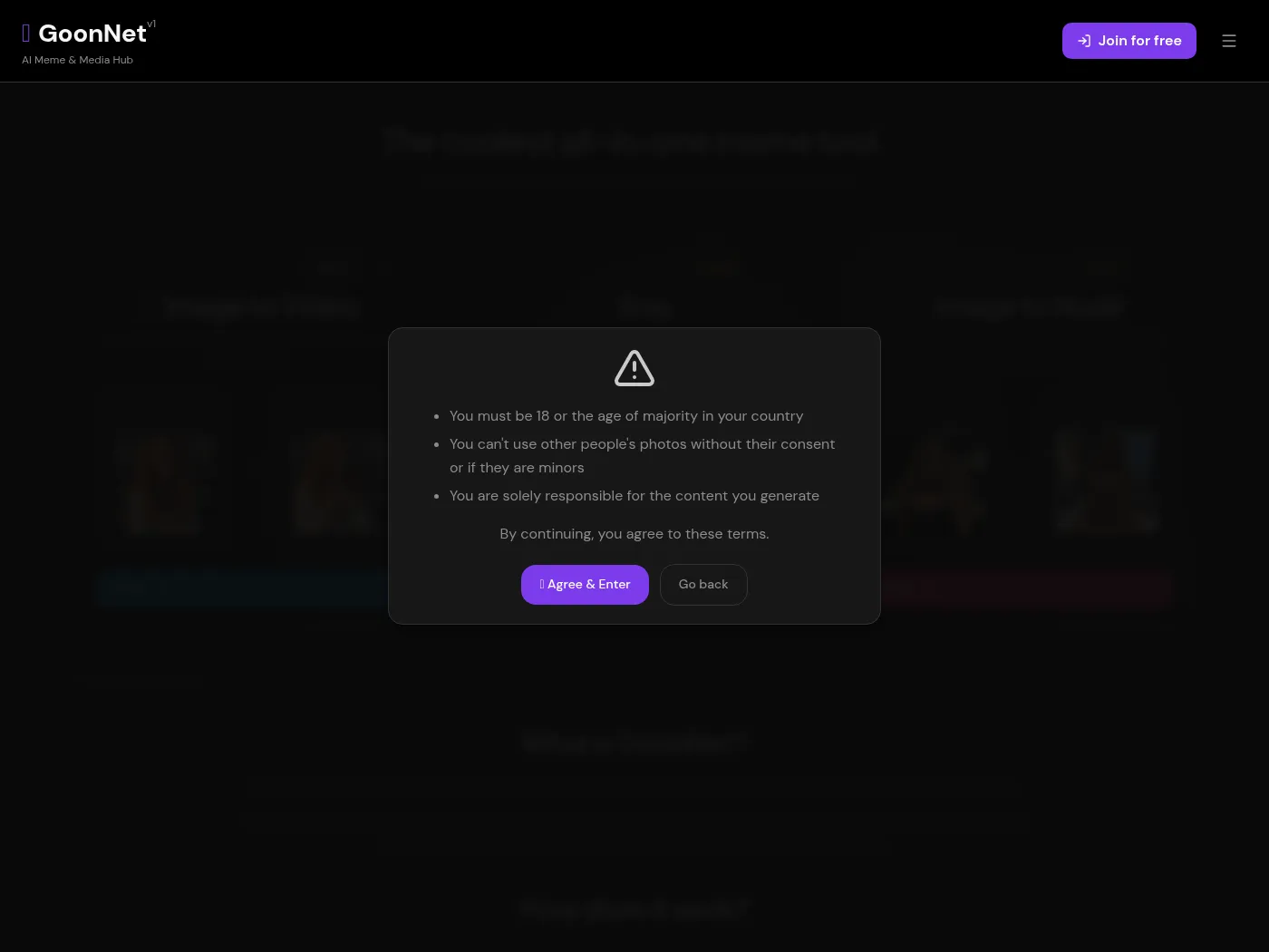 GoonNet Meme Hub