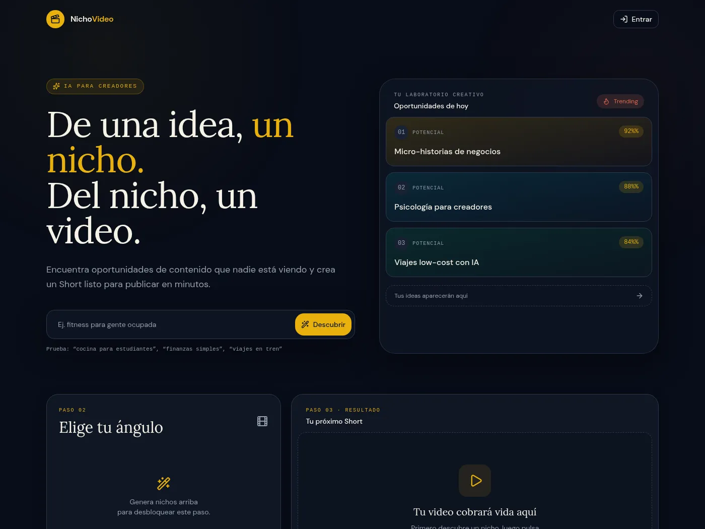 NichoVideo AI Generator