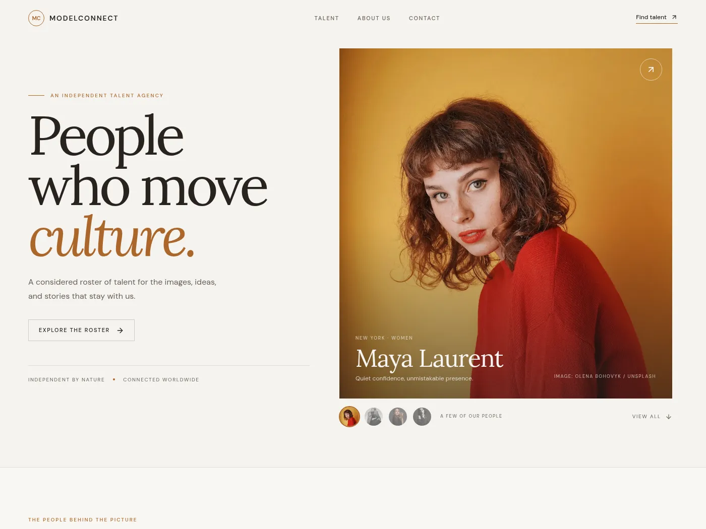 ModelConnect Agency App