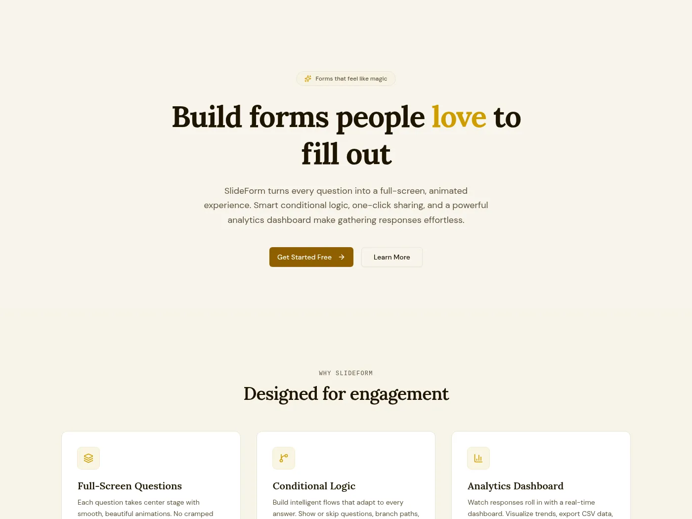 SlideForm Builder