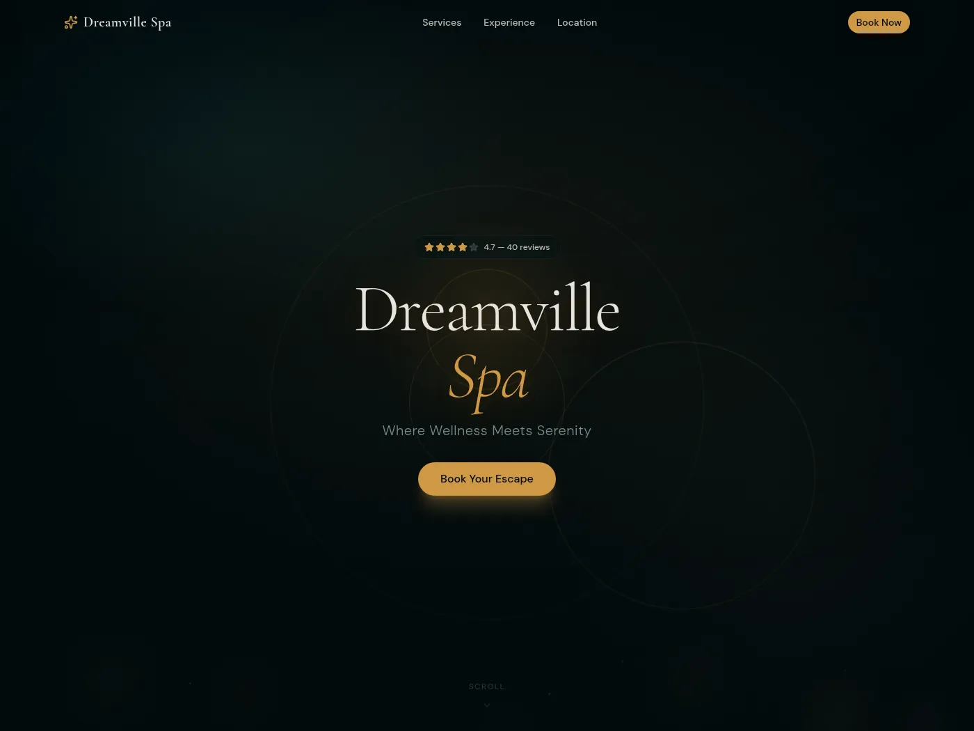 Dreamville Spa Cinematic Web
