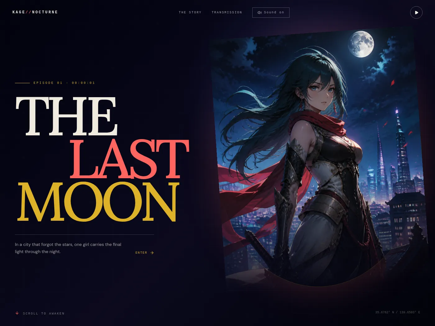 Anime 3D Scroll Site