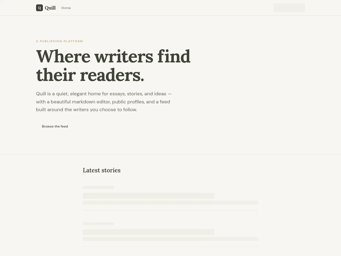 Quill Blogging Platform