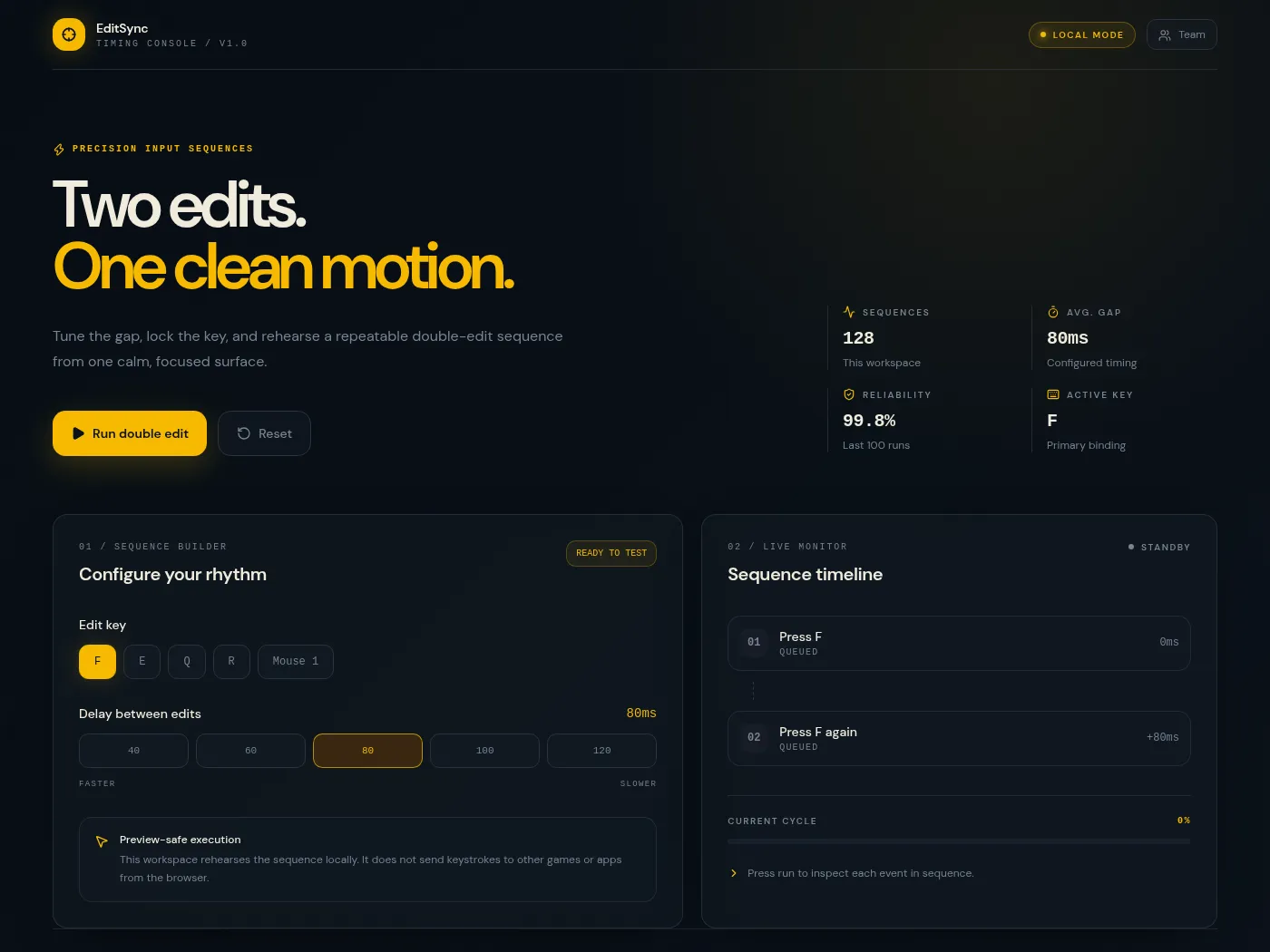 Double Edit Macro Tool