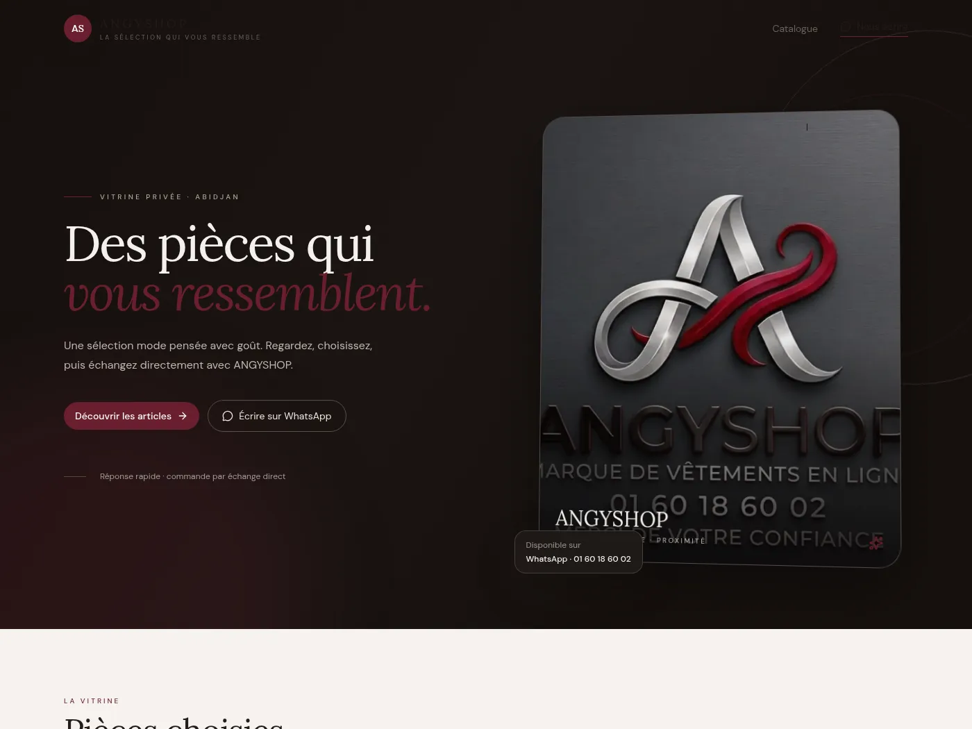 ANGYSHOP Modern Vitrine